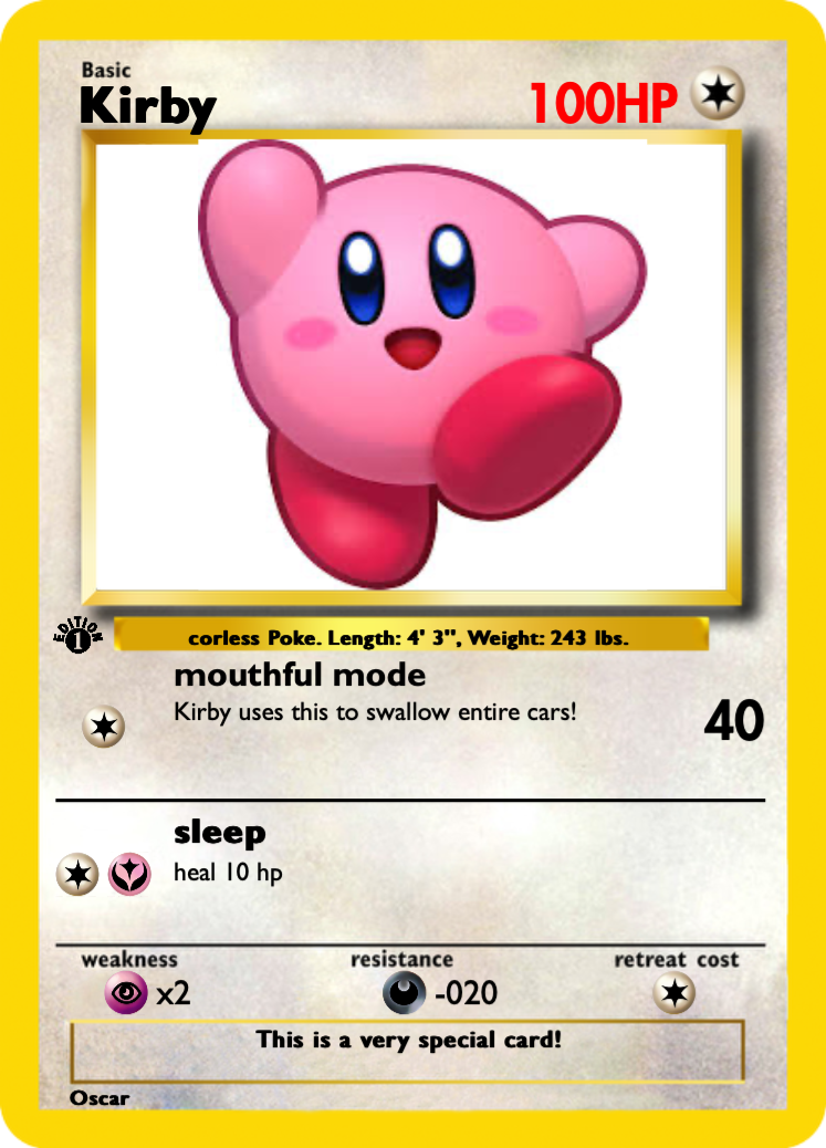 Kirby - PokeCardMaker